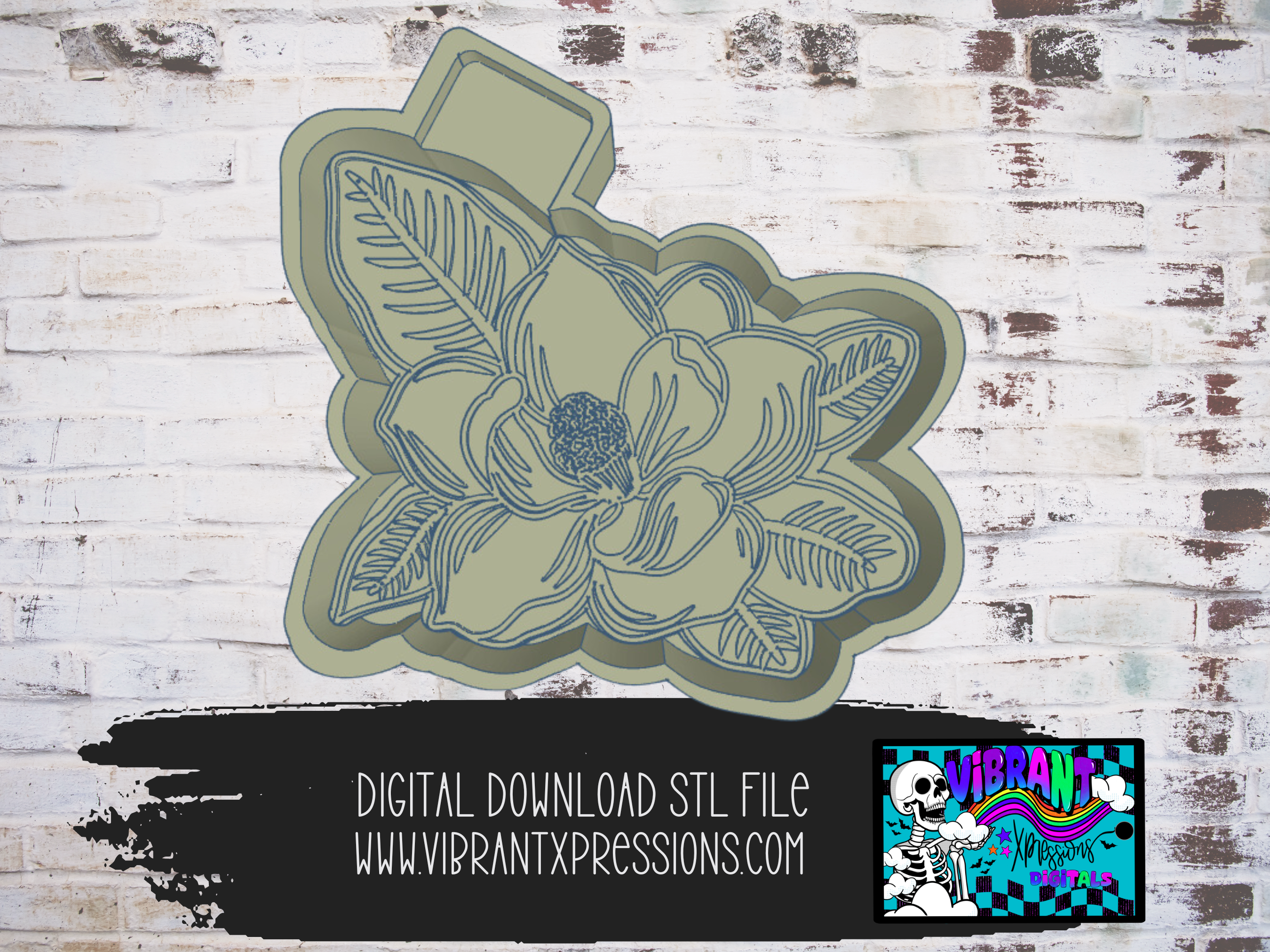 Magnolia Mold Maker STL File – VibrantXpressions