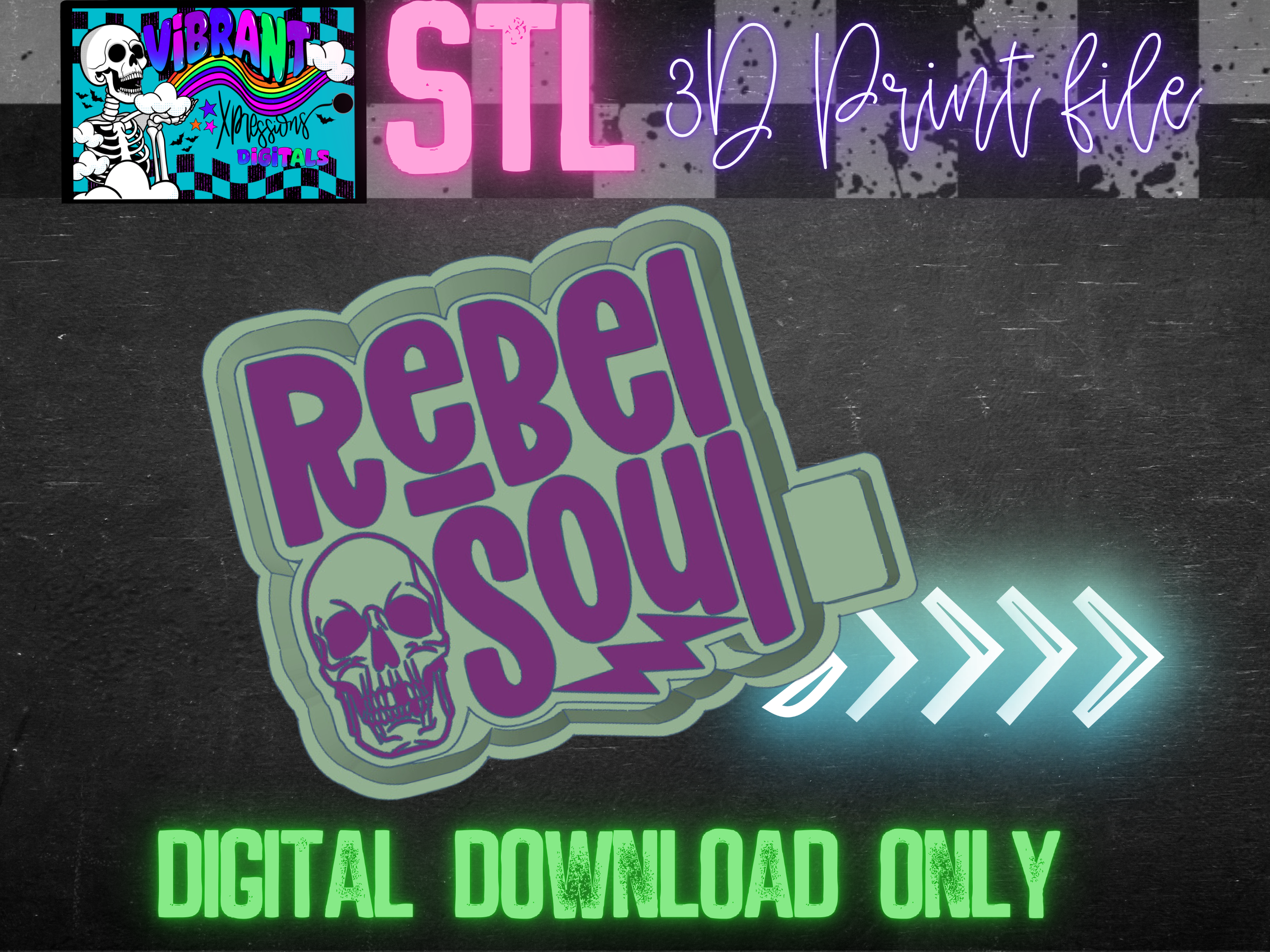 Rebel Soul Mold Maker STL File – VibrantXpressions