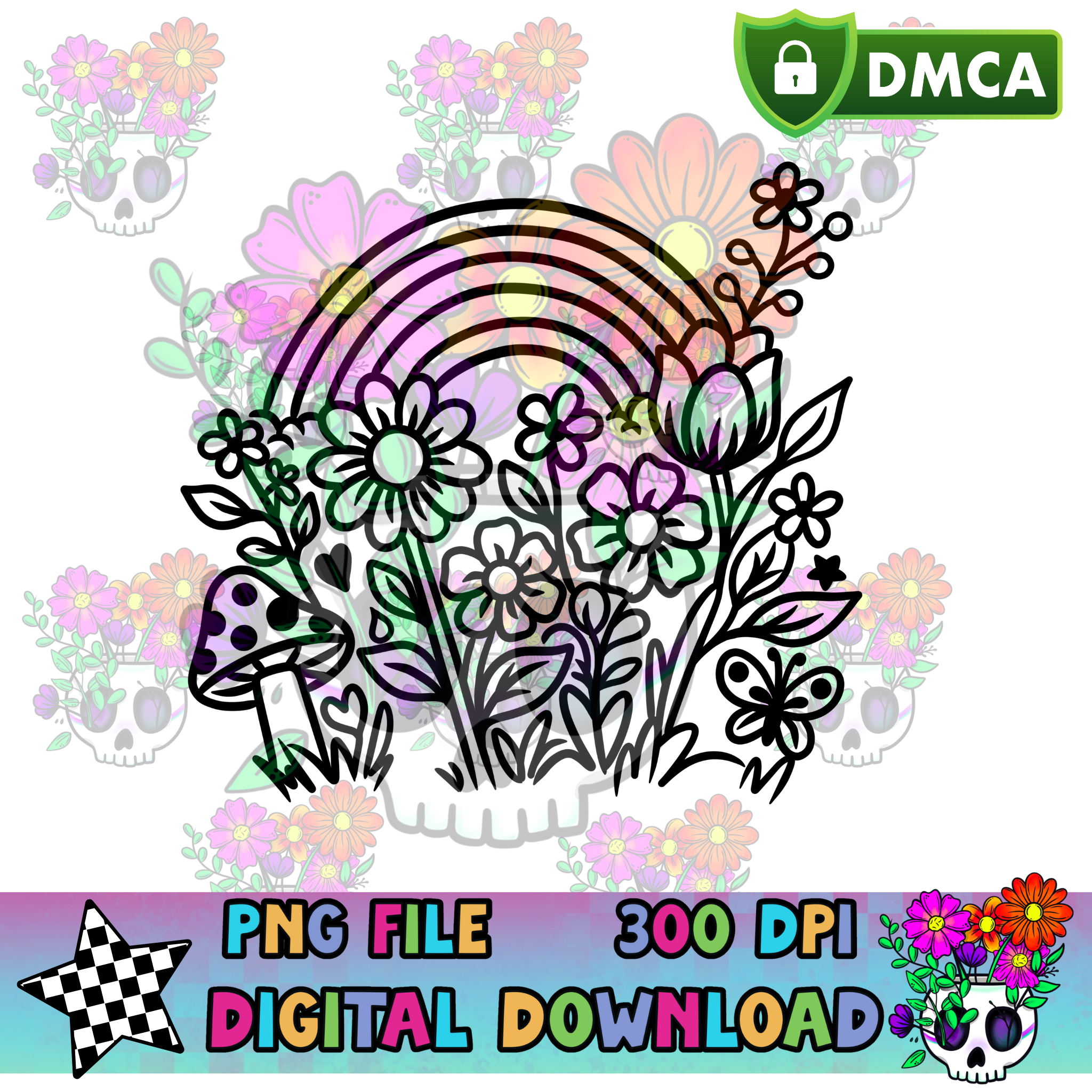 Spring in the Cottage - PNG – VibrantXpressions